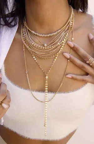 Ettika Cubic Zirconia Y-necklace