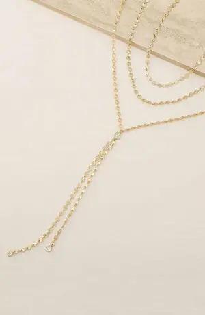 Ettika Cubic Zirconia Y-necklace