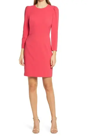 Eliza J Long Sleeve Bow Back Party Dress