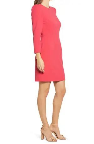 Eliza J Long Sleeve Bow Back Party Dress