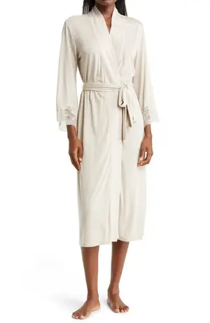 Natori Luxe Shangri-la Robe Cashmere W/cocoon