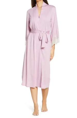 Natori Luxe Shangri-la Robe Soft Lavender
