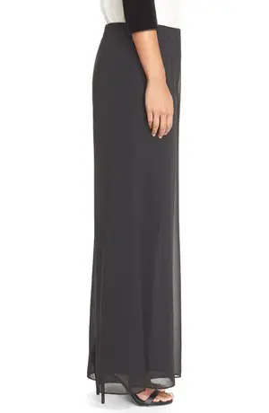 Alex Evenings Georgette Overlay Wide Leg Pants