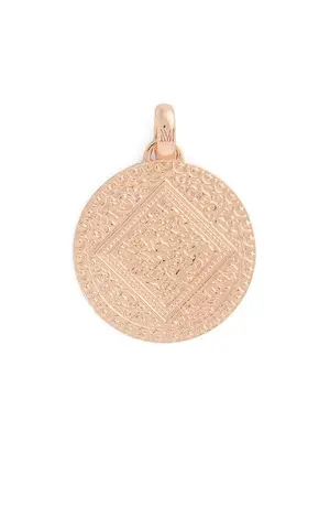 Monica Vinader Monica Vinader Mini Marie Pendant Charm Rose Gold
