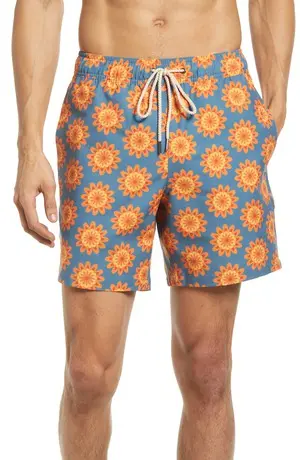 FAIR HARBOR Fair Harbor The Bayberry Swim Trunks Orange Sun