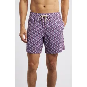 FAIR HARBOR Fair Harbor The Bayberry Swim Trunks Red Boardwalk