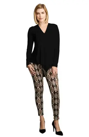 MATERNAL AMERICA Draped Nursing Top - Black