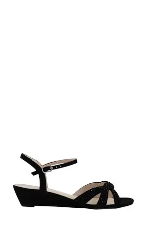TOUCH UPS Lena Wedge Sandal - Black