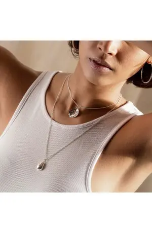 Monica Vinader Chain Link Necklace - Silver