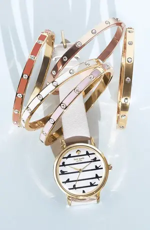 Kate Spade New York Crystal Hinge Bangle - Gold