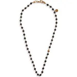 John Varvatos Stone Bead Necklace - Black