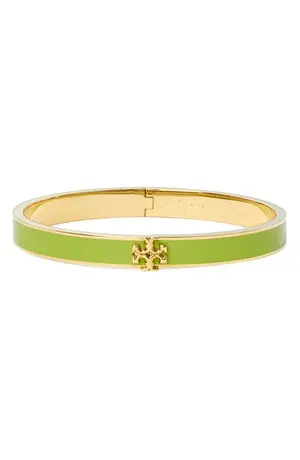 Tory Burch Tory Burch Kira Enamel Hinge Bracelet Tory Gold / Green Citrine