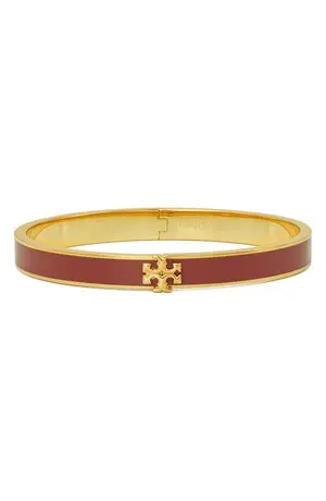 Tory Burch Tory Burch Kira Enamel Hinge Bracelet Tory Gold / Tomato Red