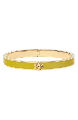 Tory Burch Tory Burch Kira Enamel Hinge Bracelet Tory Gold/goldfinch