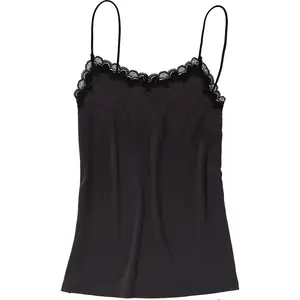 Uwila Warrior Lace Trimmed Silk Camisole - Shale
