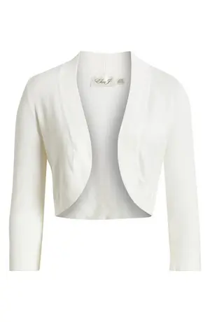 Eliza J Bolero Cardigan - White