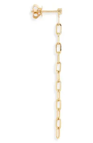 Ef Collection Diamond Chain Link Drop Earrings