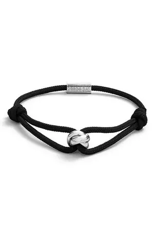 DEGS & SAL Trinity Rope Bracelet - Blak