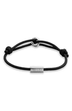 DEGS & SAL Trinity Rope Bracelet - Blak