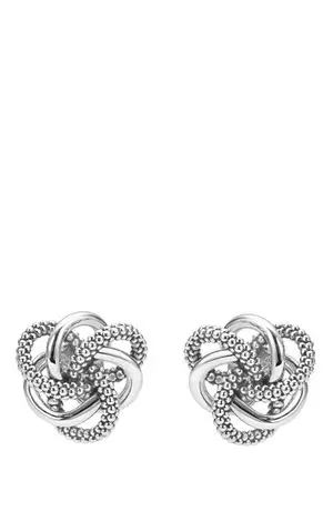 Lagos Love Knot Stud Earrings - Sterling Silver