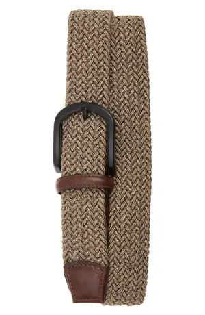 Torino Braided Mélange Belt - Khaki