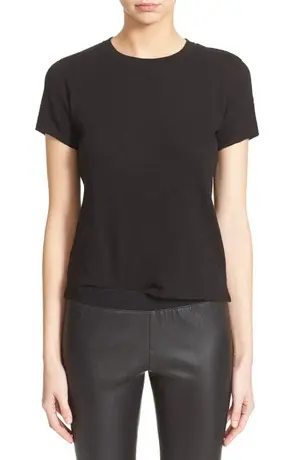 ATM Anthony Thomas Melillo Schoolboy Cotton Crewneck T-shirt - Black