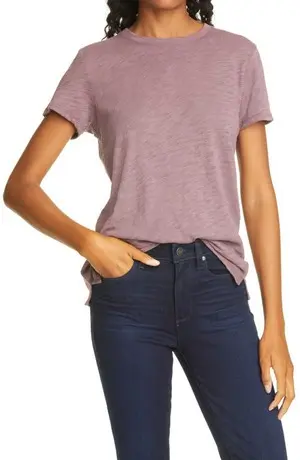 ATM Anthony Thomas Melillo ATM Anthony Thomas Melillo Schoolboy Cotton Crewneck T-Shirt Grape