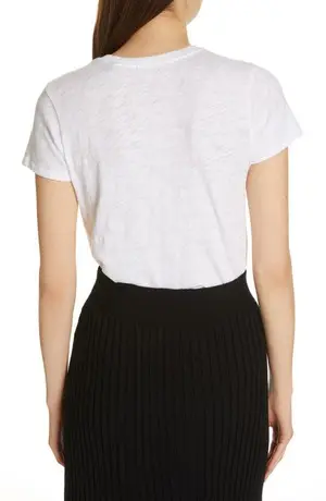 ATM Anthony Thomas Melillo Schoolboy Cotton Crewneck T-shirt - White