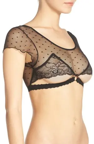 Honeydew Intimates Nichole Cap Sleeve Point D'esprit Bralette