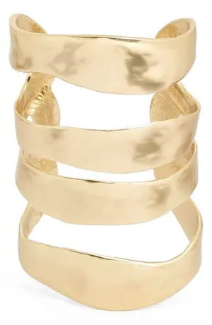 KARINE SULTAN Four Row Cuff - Gold