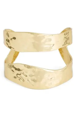 KARINE SULTAN Karine Sultan Sculptural Split Cuff Gold