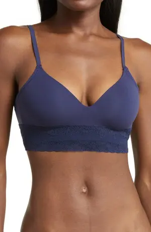 Natori Bliss Perfection Contour Soft Cup Bralette Midnight Navy