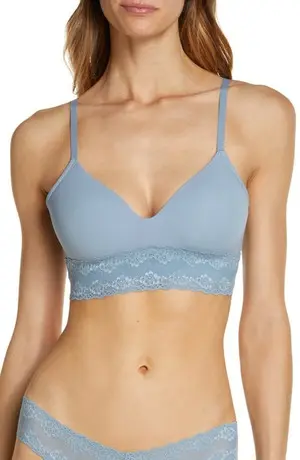 Natori Bliss Perfection Contour Soft Cup Bralette Windy Blue
