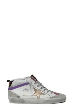 GOLDEN GOOSE Mid Star Glitter Sneakers