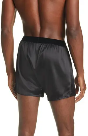 TOM FORD Stretch Silk Boxers - Black