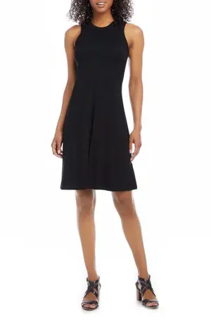 Karen Kane High Neck A-line Dress
