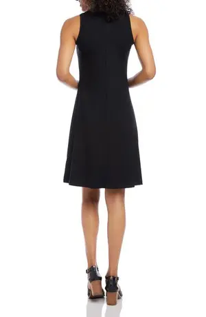 Karen Kane High Neck A-line Dress