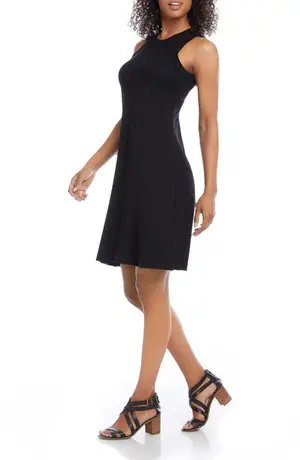 Karen Kane High Neck A-line Dress