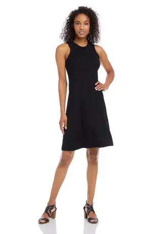 Karen Kane High Neck A-line Dress