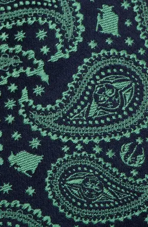 CUFFLINKS, INC. Jacquard Paisley Neck Tie - Green