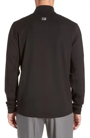 Cutter & Buck Traverse Stretch Quarter Zip Pullover - Black