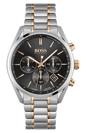 BOSS Champion Chronograph Bracelet Watch - Black