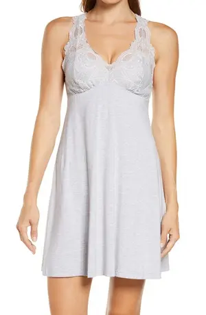 Fleur't FLEUR'T Belle Epoque Lace Chemise Heather Grey