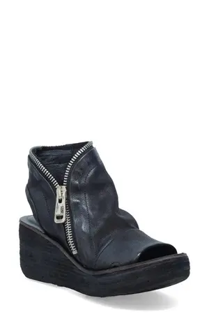 A.S.98 A.S.98 Naylor Platform Wedge Sandal Black