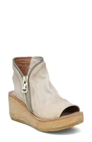 A.S.98 A.S.98 Naylor Platform Wedge Sandal Bone