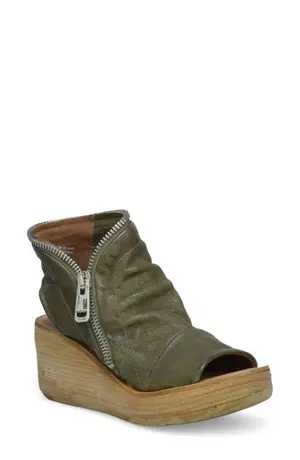 A.S.98 A.S.98 Naylor Platform Wedge Sandal Moss