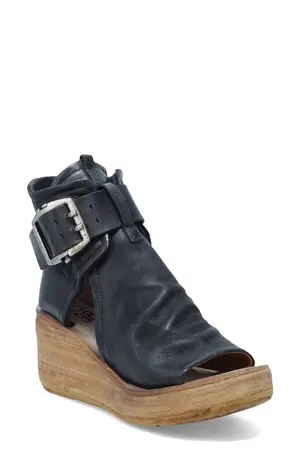 A.S.98 A.S.98 Naya Wedge Sandals Black