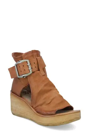 A.S.98 A.S.98 Naya Wedge Sandals Whiskey