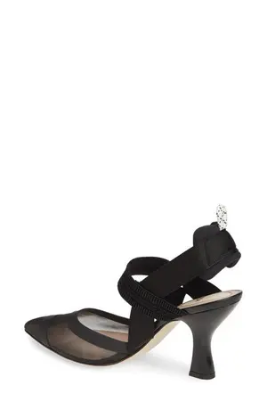Fendi Colibri Slingback Pumps - Black