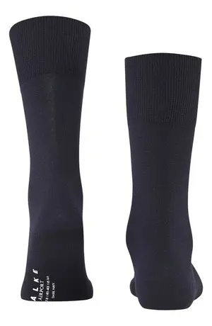 Falke Airport Wool-blend Socks - Dark Navy
